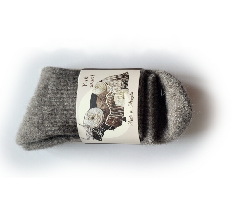 Yak Wool Socks – Gray – Boullaye